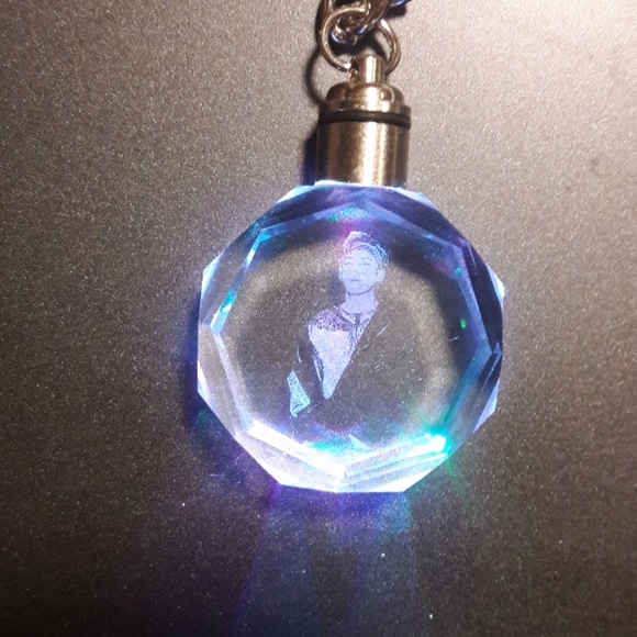 Accessories | Kpop Bts V Light Up Crystal Keychain | Poshmark